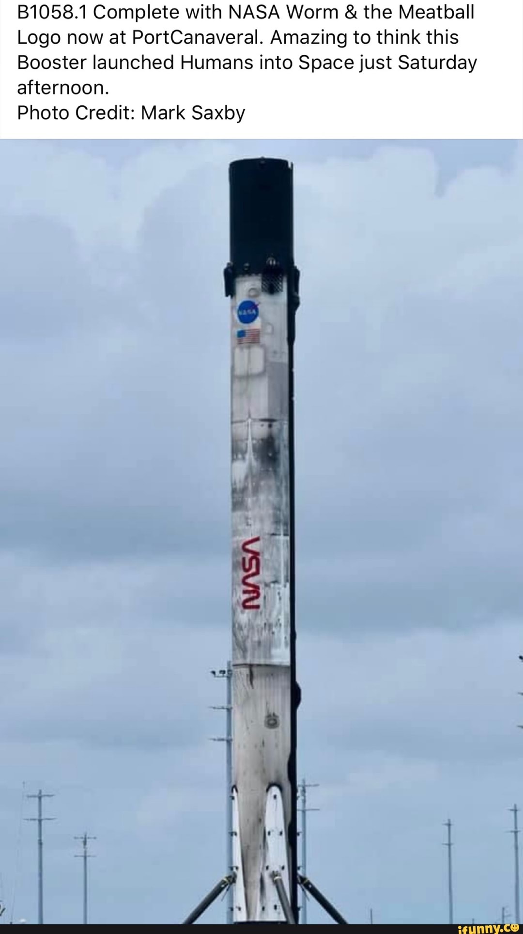 B1058.1 Complete with NASA Worm the Meatball Logo now at PortCanaveral ...