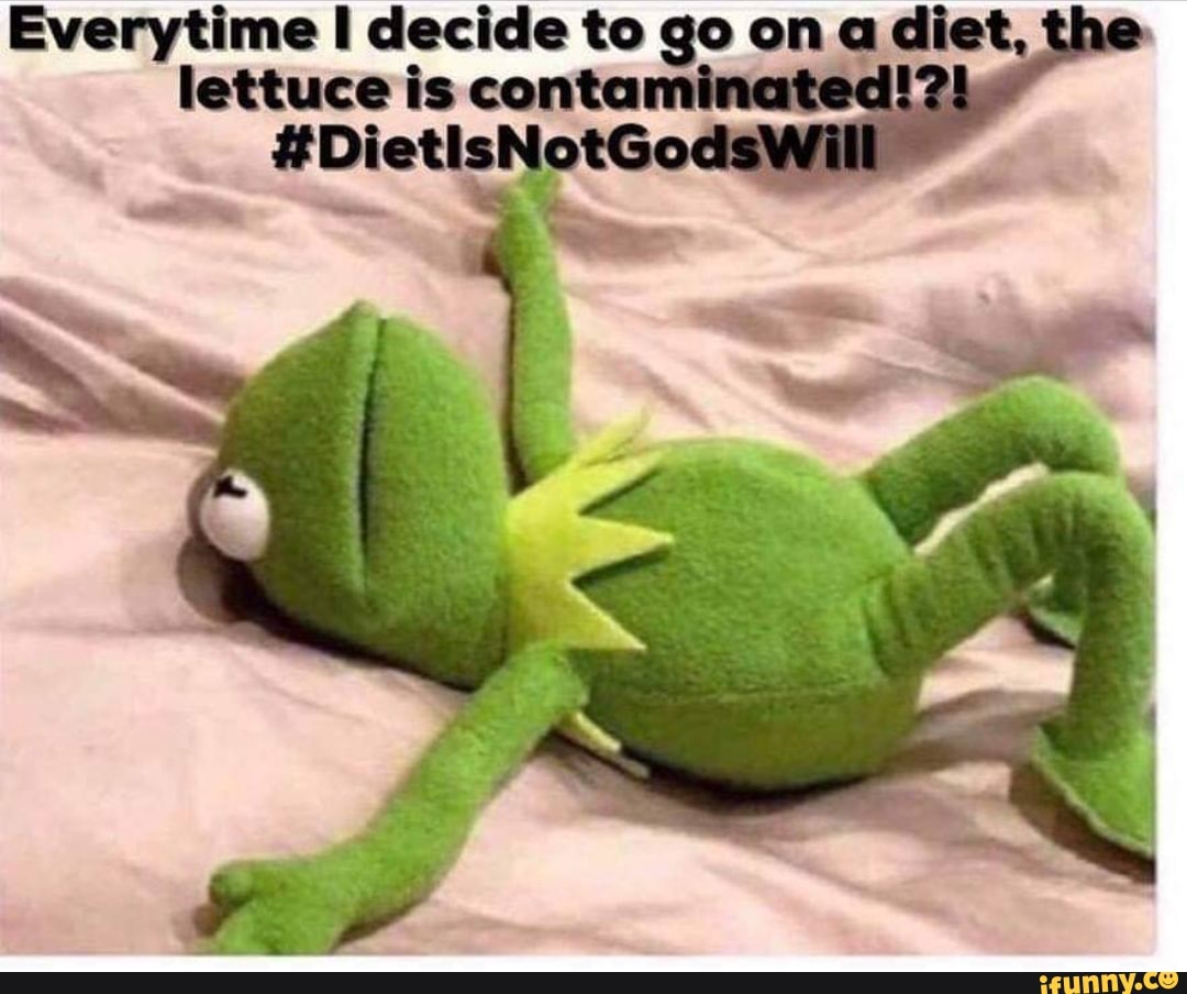 Everytime I decide to go on a diet, lettuce is contaminated - iFunny