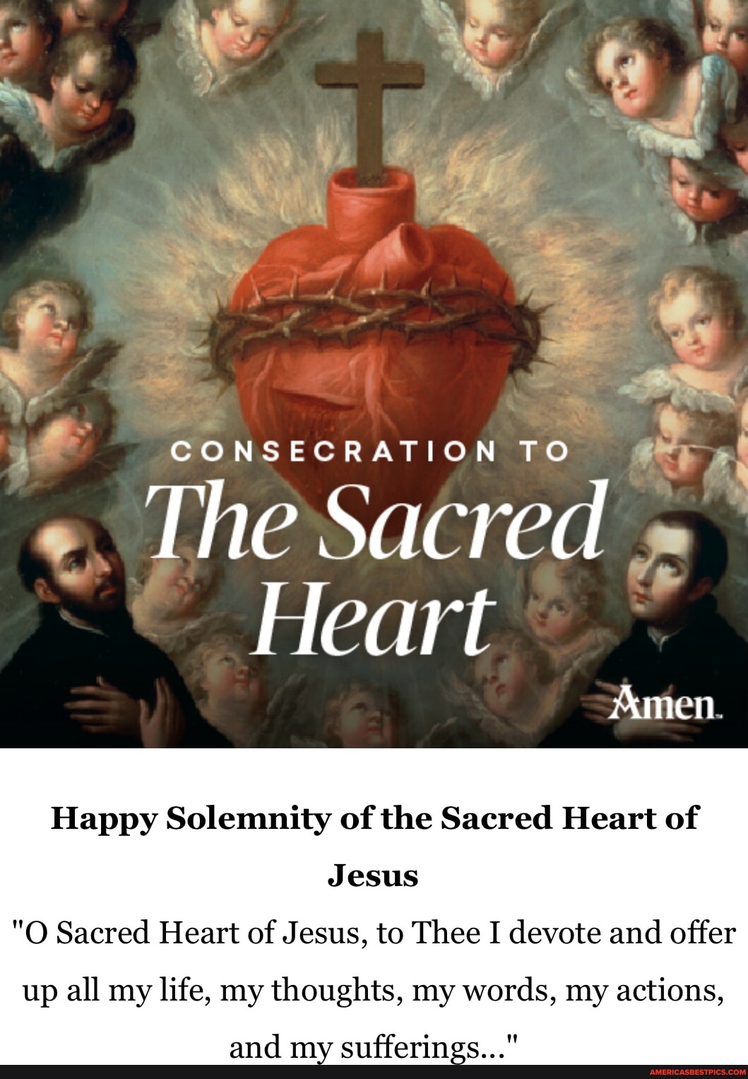 CONSECRATION TO The Sacred " Heart men. Happy Solemnity of the Sacred ...