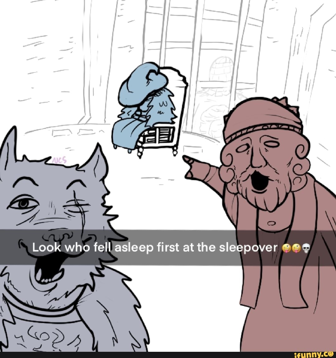 Look who fell asleep first at the sleepover - iFunny