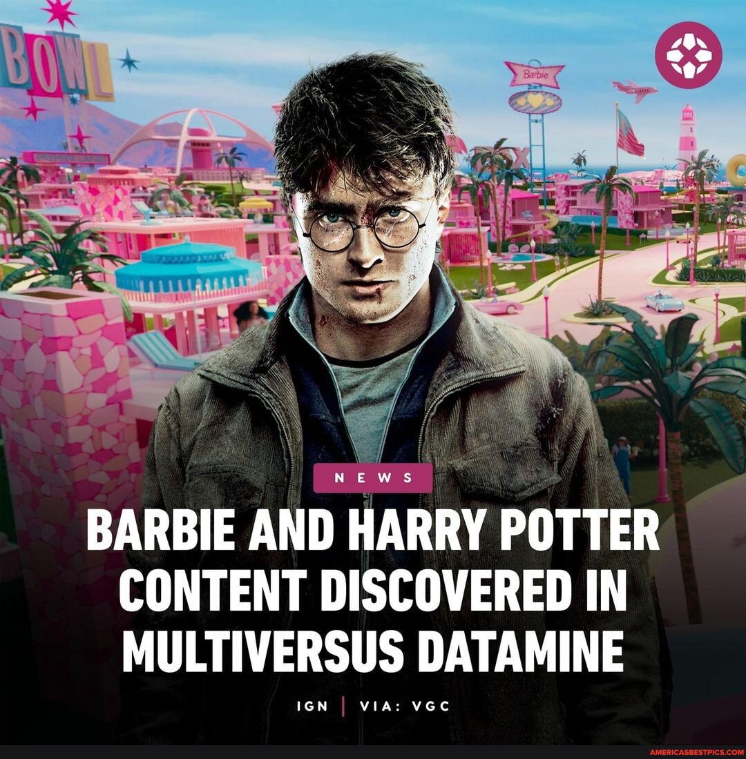 Images from MultiVersus of what appear to be stages themed to Harry ...