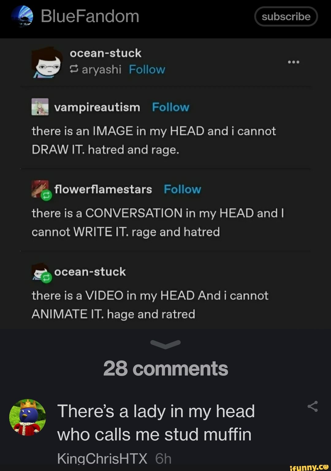 BlueFandom subscribe ocean-stuck aryashi Follow there is an IMAGE in my ...