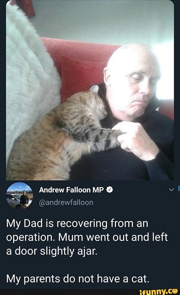 Andrew Falloon MP @ @andrewfalloon My Dad is recovering from an ...