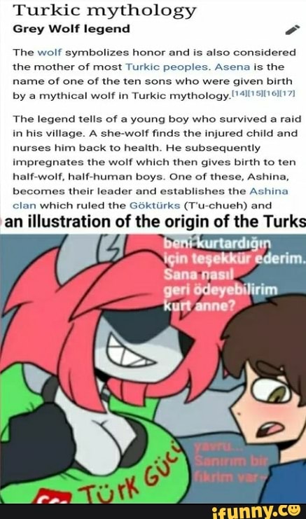 Turkic mythology Grey Wolf legend The wolf symbolizes honor and is also ...