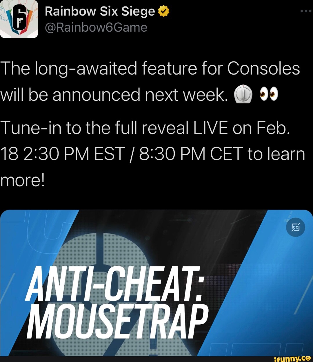 I Rainbow Six Siege I @Rainbow6Game The long-awaited feature for ...