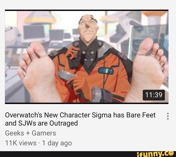 Overwatch’s New Character Sigma has Bare Feet 3 and SJWs are Outraged ...