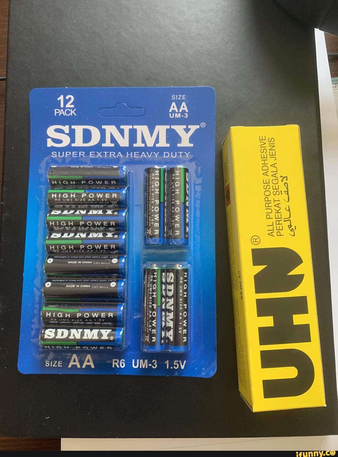 12 PACK UM-3 SDNMY NIS JE GALA SUPER. EXTRA .HEAVY DUTY HiGH POWER BE ...