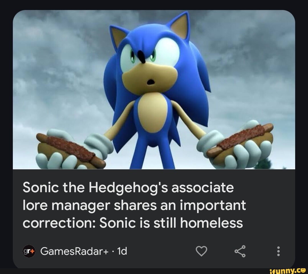 Sonic the Hedgehog's associate lore manager shares an important ...