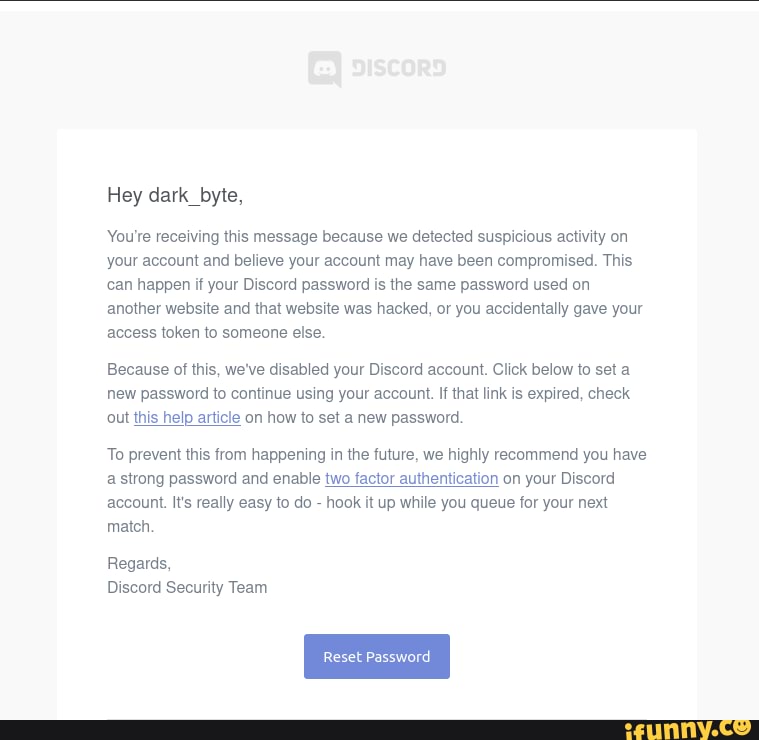 Hey dark_byte, You'te receiving this message because we detected ...
