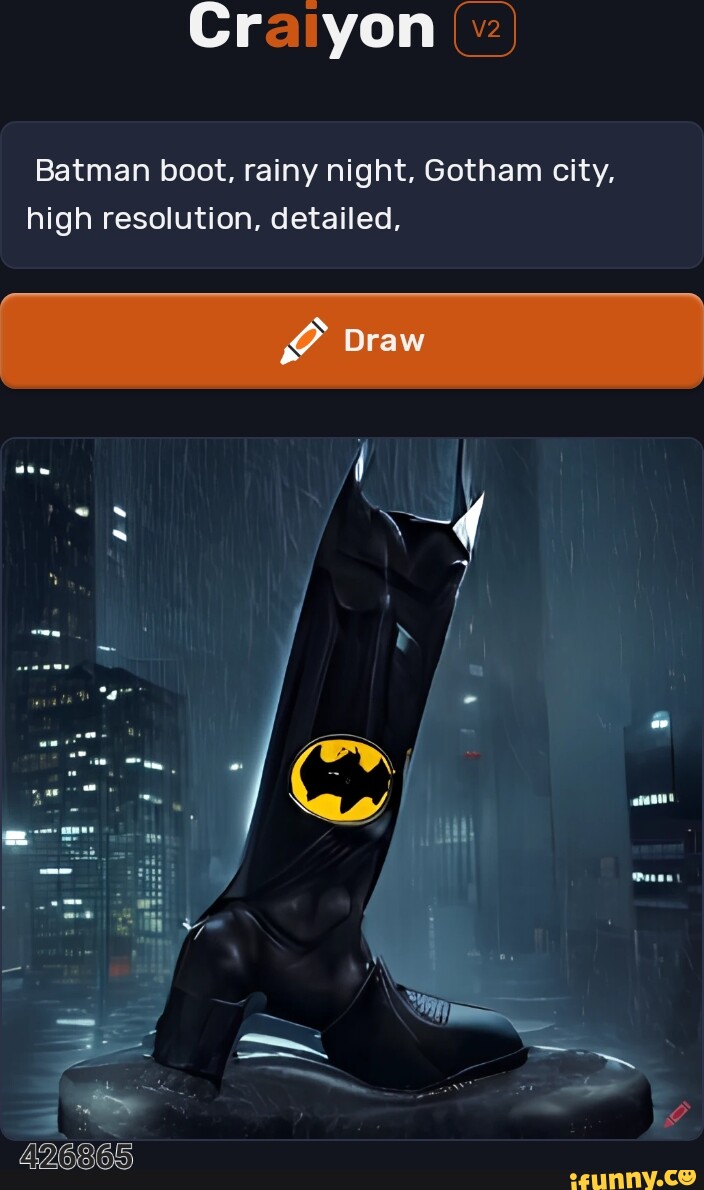 Batman boot, rainy night, Gotham city, high resolution, detailed, Draw ...