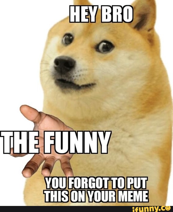 E FUNNY YOU FORGOT TO PUT ON YOUR MEME - iFunny