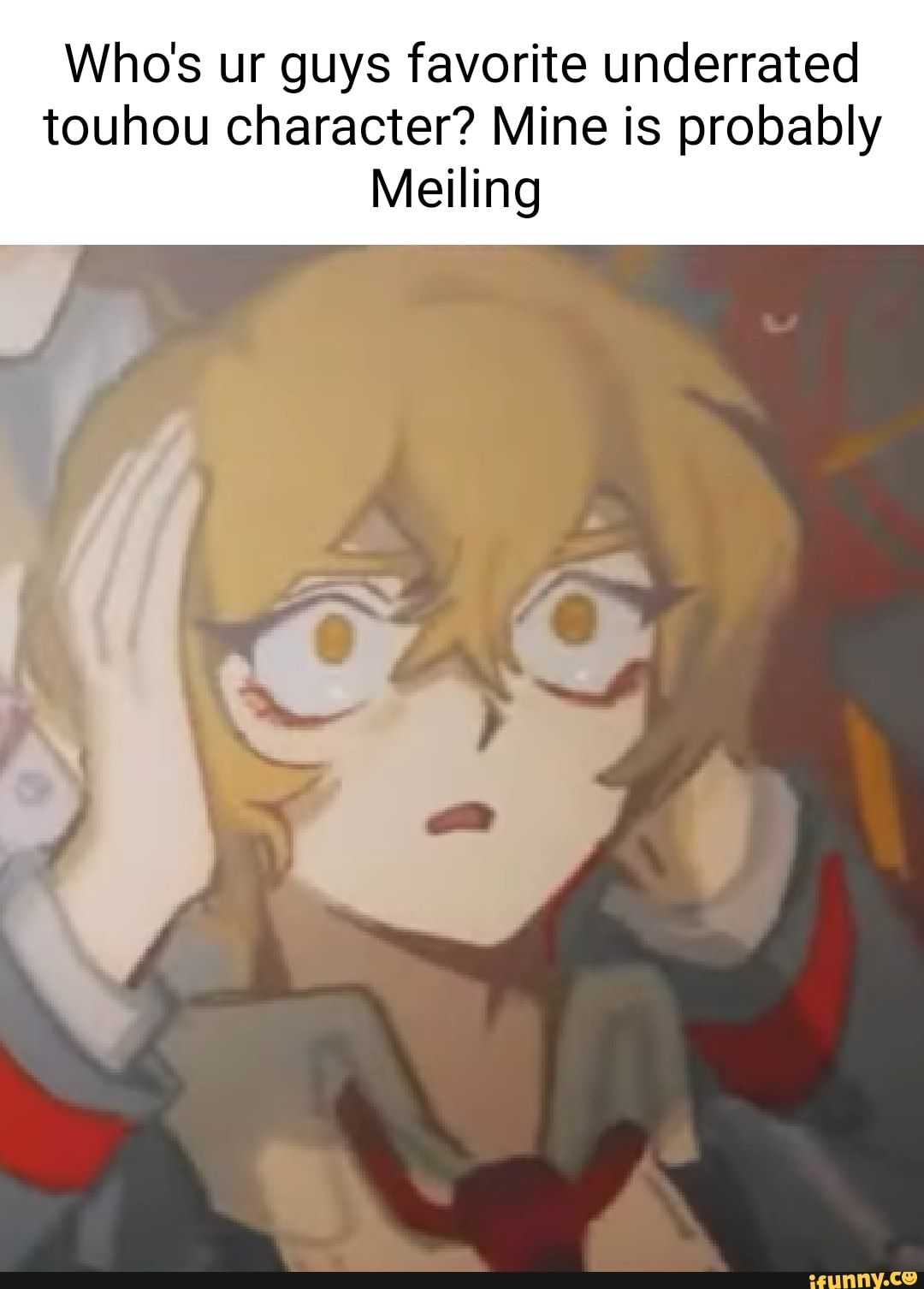 Meiling memes. Best Collection of funny Meiling pictures on iFunny