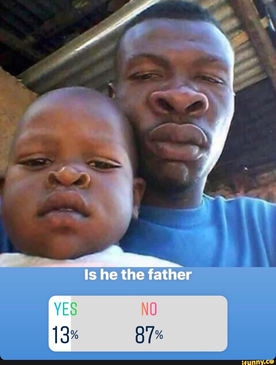 Is he the father YES 13% - iFunny