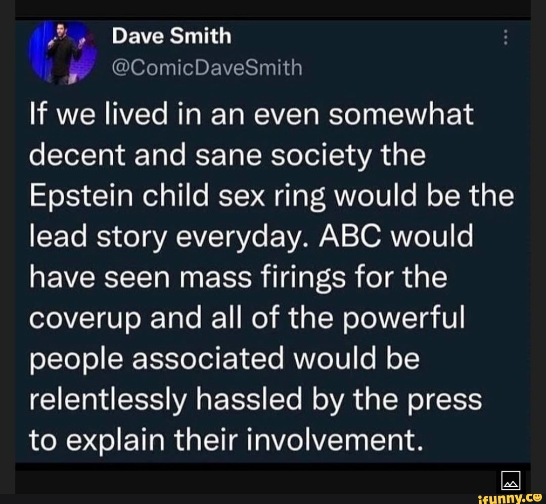 Dave Smith @ComicDaveSmith If we lived in an even somewhat decent and ...