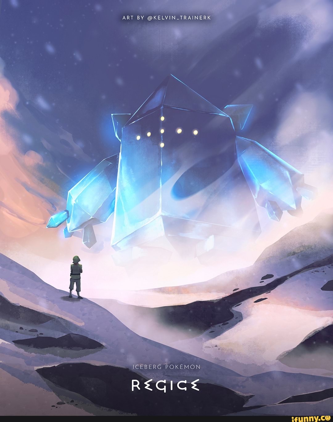 ART BY @KELVIN_TRAINERK ICEBERG POKEMON REGICE - iFunny