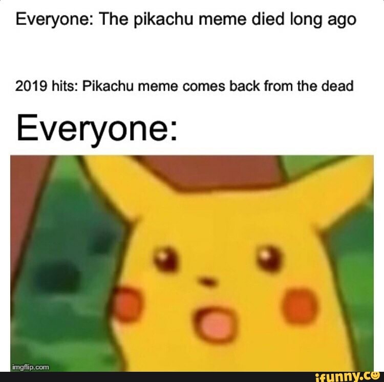 Everyone: The pikachu meme died long ago 2019 hits: Pikachu meme comes ...