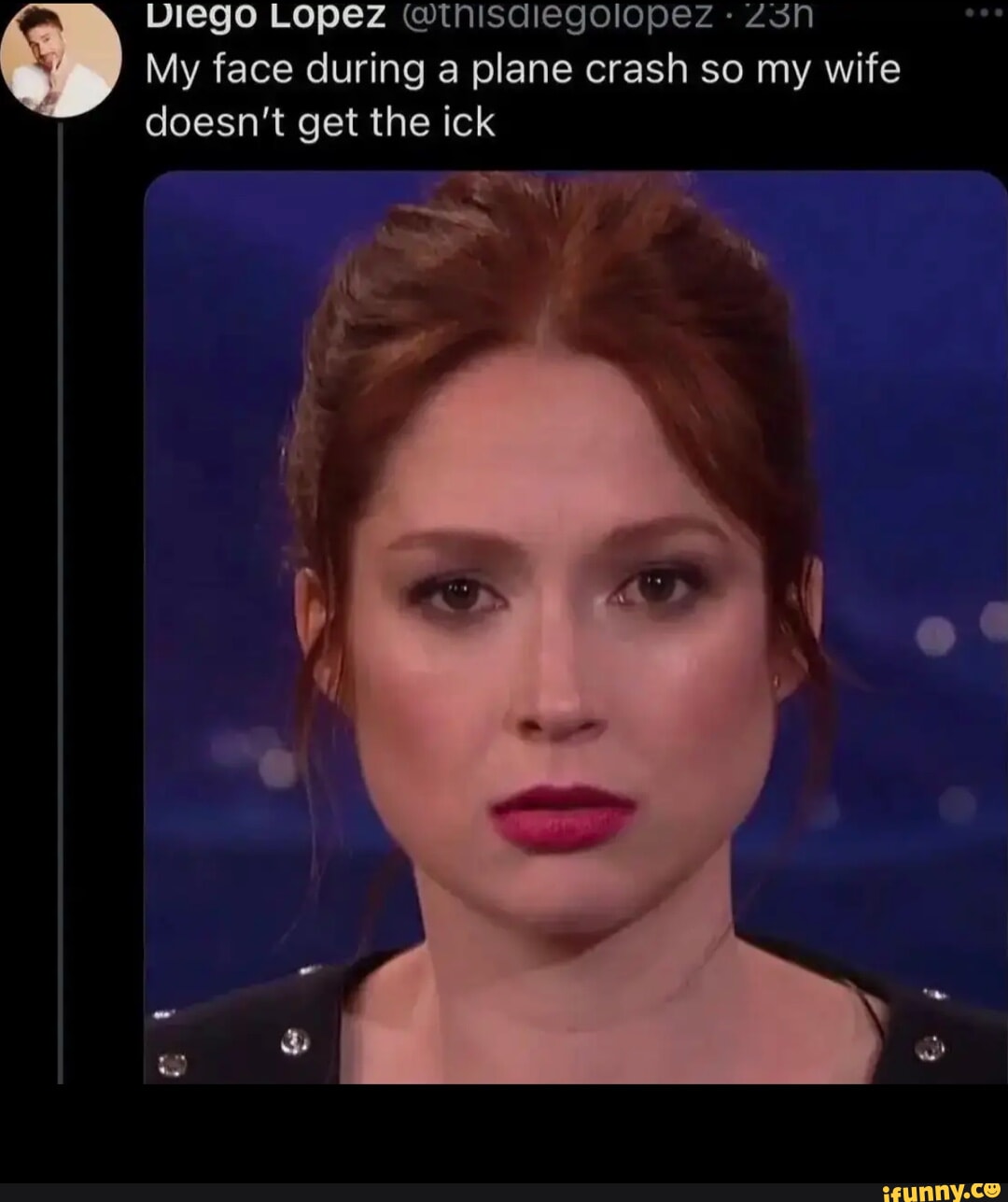 Diego Lopez @tnisdiegolopez ZZ3n My face during a plane crash so my ...