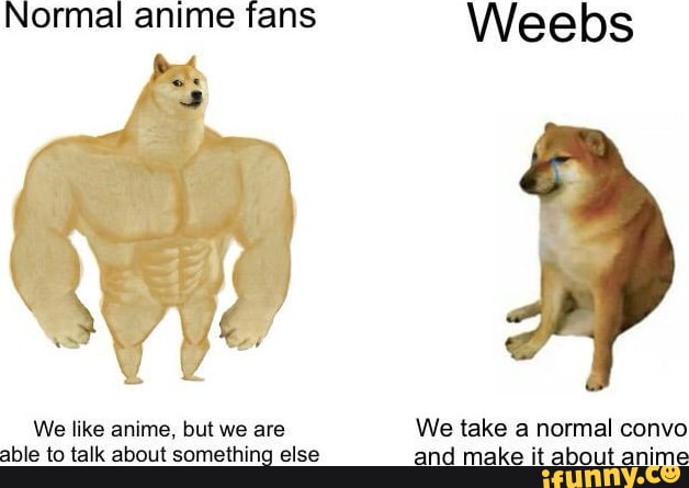 Normal anime fans We like anime, but we are able to talk about ...