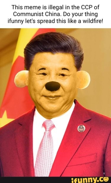 This meme is illegal in the CCP of Communist China. Do your thing ...