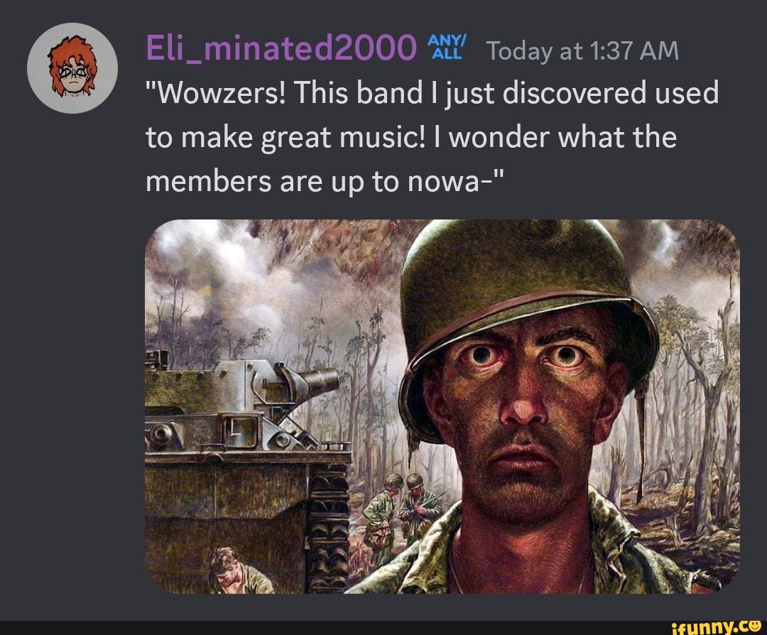 Rule - Eli_minated2000 Today at AM "Wowzers! This band I just ...