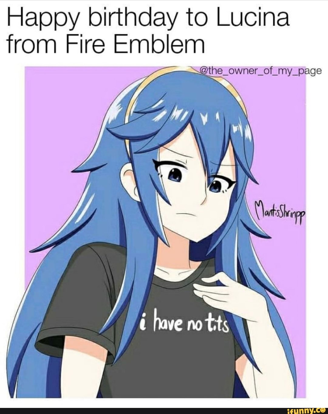 Happy birthday to Lucina from Fire Emblem - iFunny