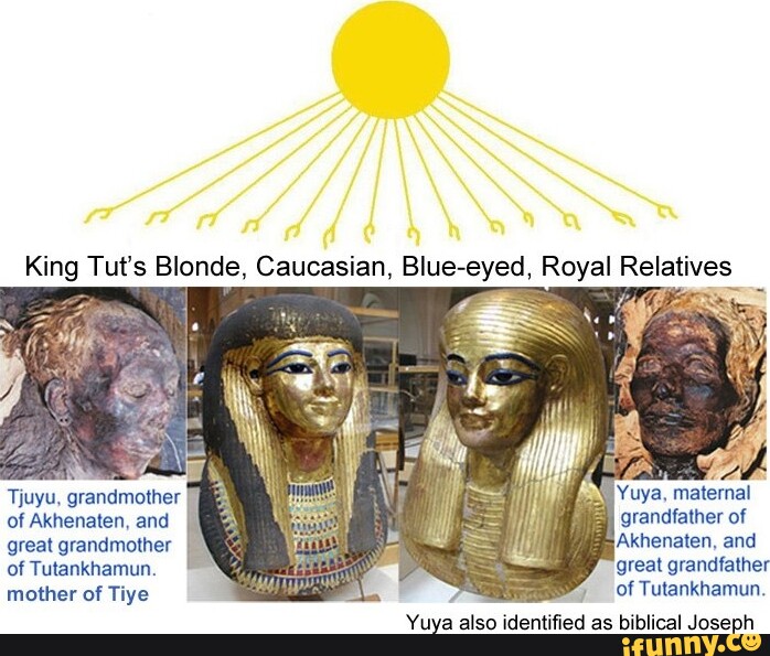 King Tut's Blonde, Caucasian, Blue-eyed, Royal Relatives Tjuyu ...
