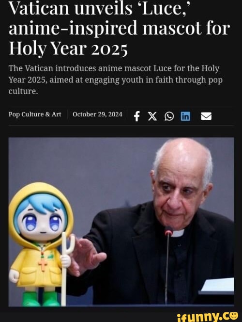 Vatican unveils 'Luce,' anime-inspired mascot for Holy Year 2025 The ...