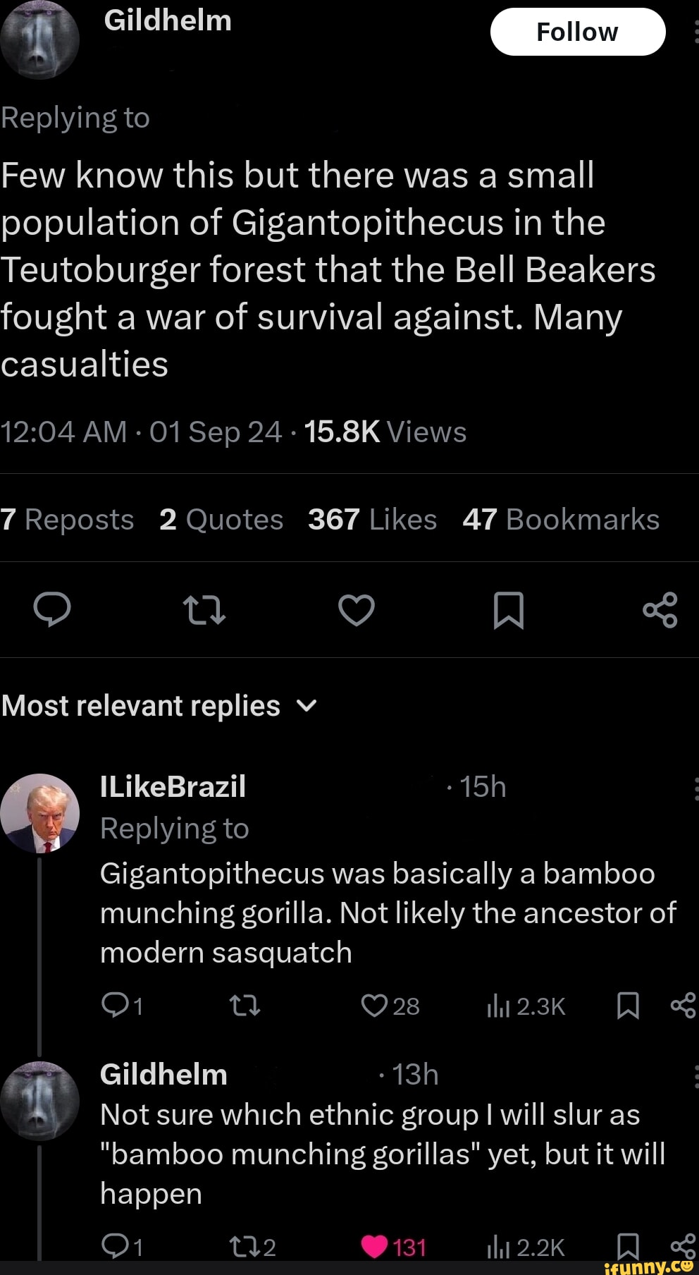 Gigantopithecus memes. Best Collection of funny Gigantopithecus ...