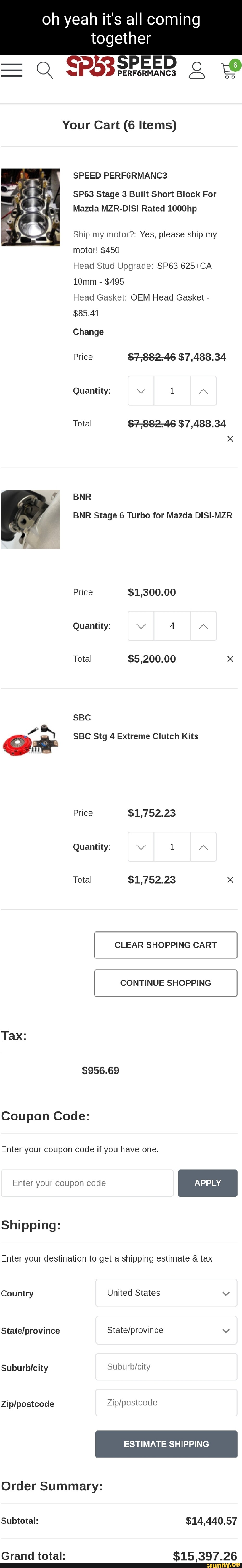 Oh yeah it's all coming together - Q PoS >PEED Your Cart (6 Items ...