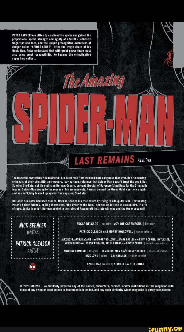 PETER PARKER was bitten by proportional speed, strength and agility of ...