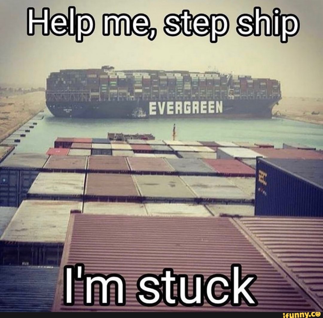 Help me, step ship stuck - iFunny