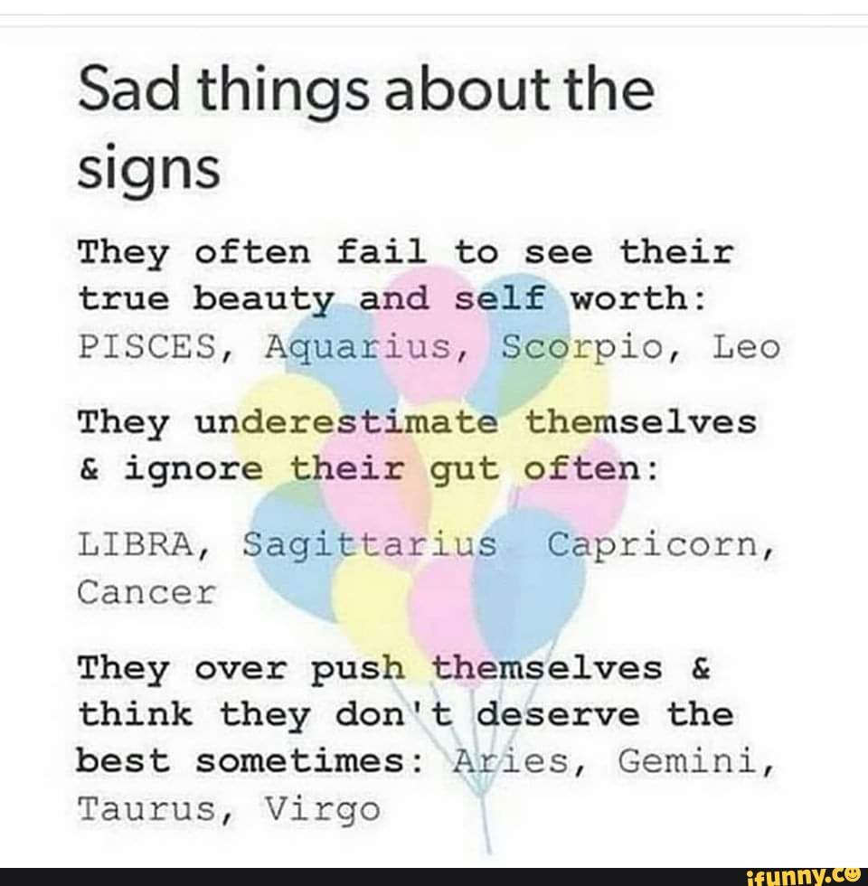 Sad things about the zodiac signs 60 photos - Astrologytoyou.com