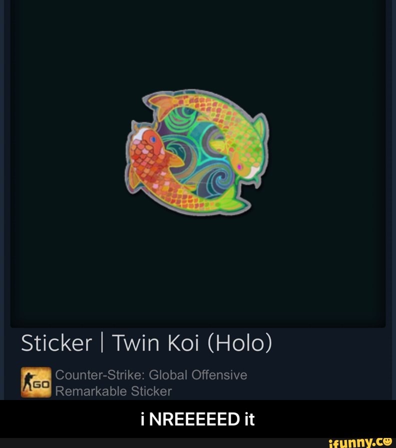Sticker I Twin Koi (Holo) Counter-Strike: Global Offensive mid ...
