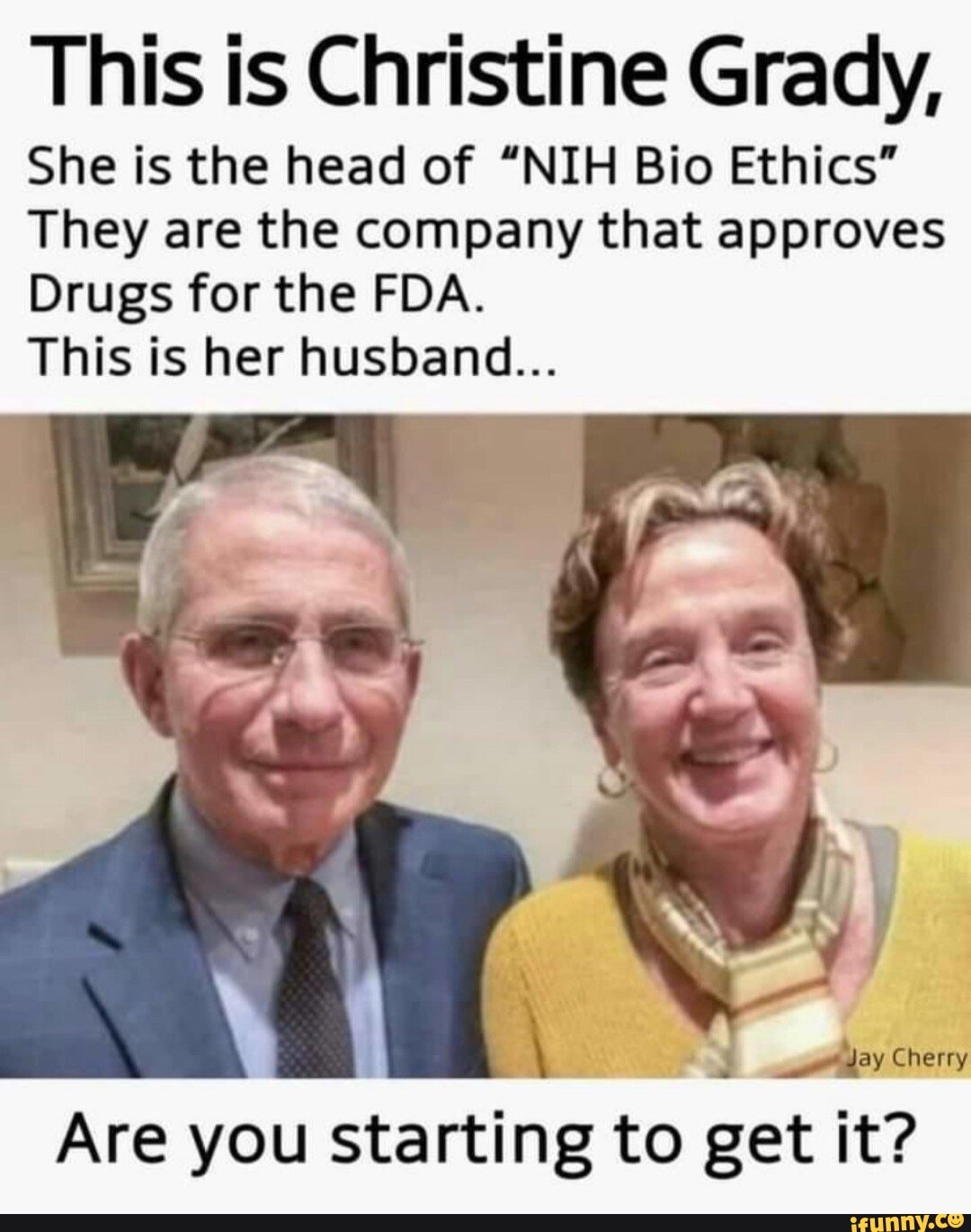 This is Christine Grady, She is the head of "NIH Bio Ethics" They are ...