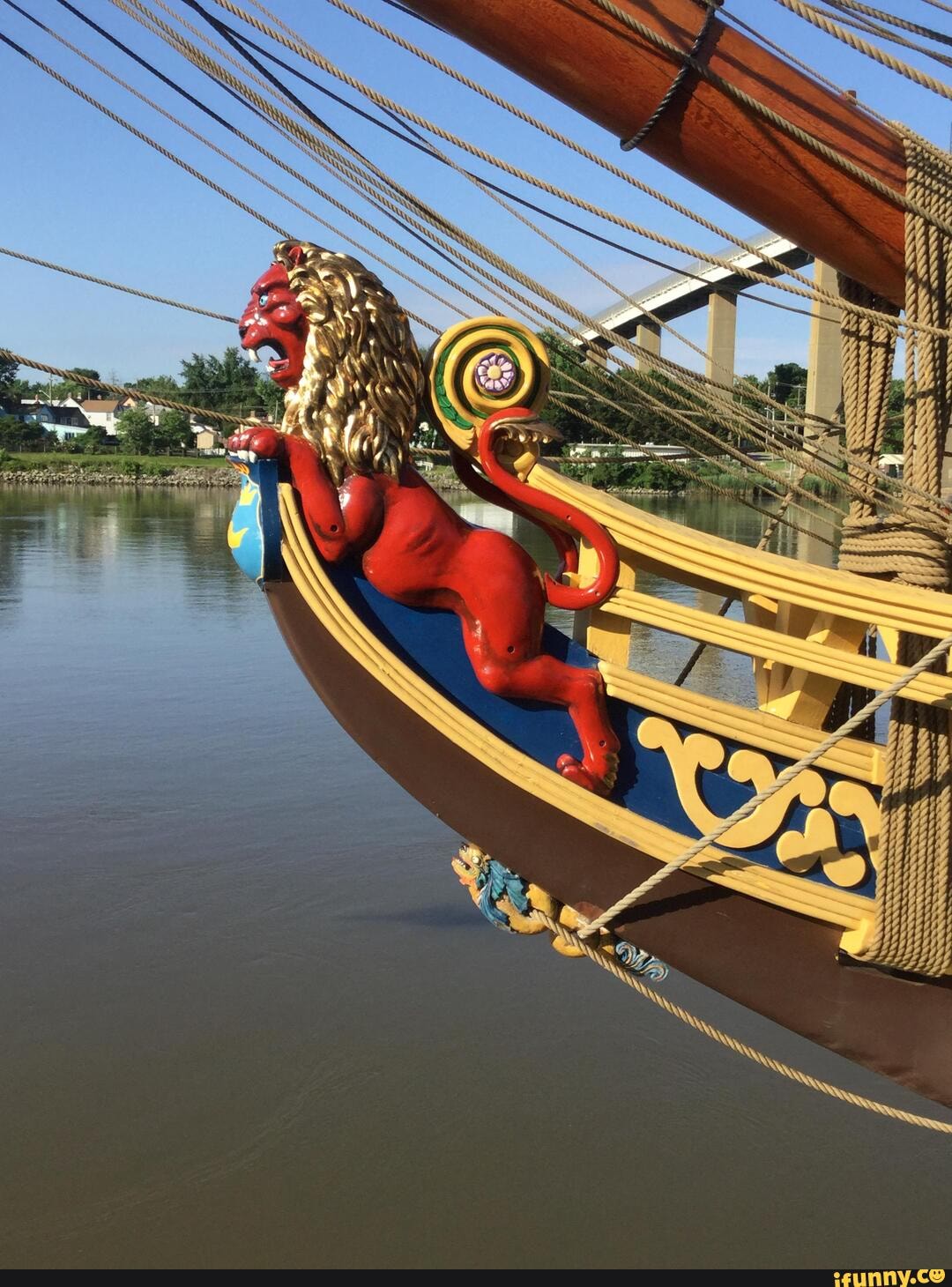 This is Sushi when he is on the boat ( the dragon below our figurehead ...