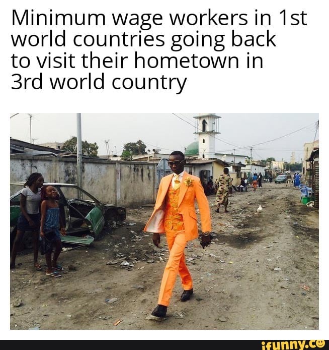 Minimum wage workers in world countries going back to visit their ...