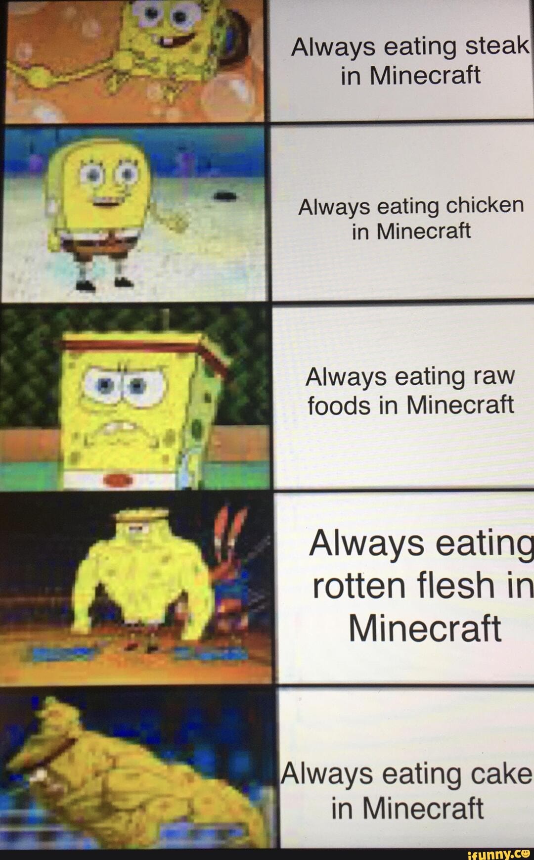 Always eating steak in Minecraft Always eating chicken in Minecraft ...