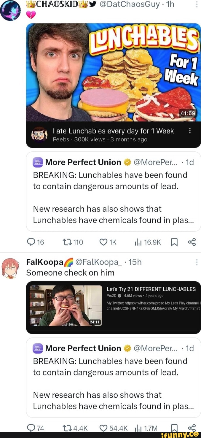 Lunchables memes. Best Collection of funny Lunchables pictures on iFunny