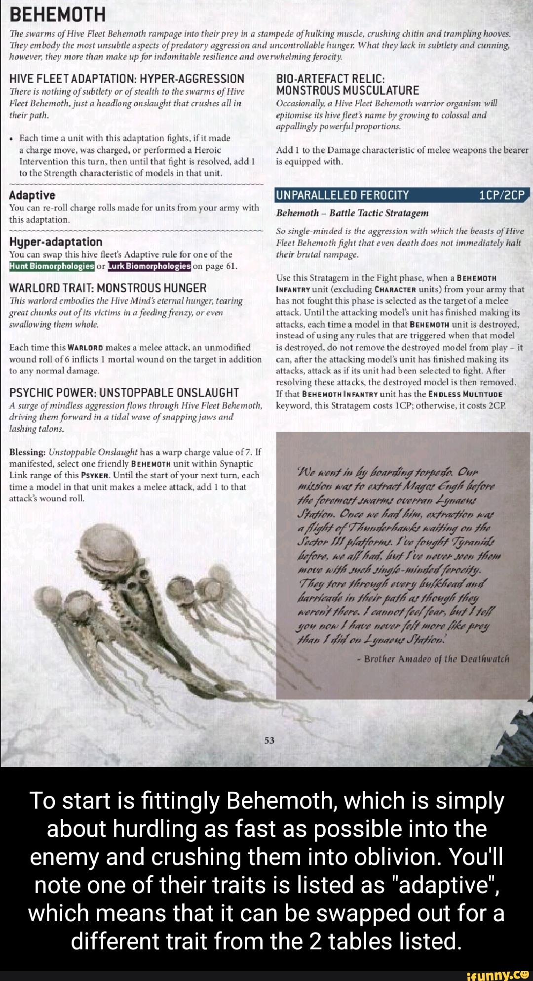 BEHEMOTH 'The swarms of Hive Fleet Behemoth rampage into their prey in ...