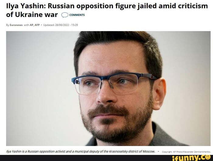 Ilya Yashin: Russian opposition figure jailed amid criticism of Ukraine ... Ilya Yashin: Russian opposition figure jailed amid criticism of Ukraine ...