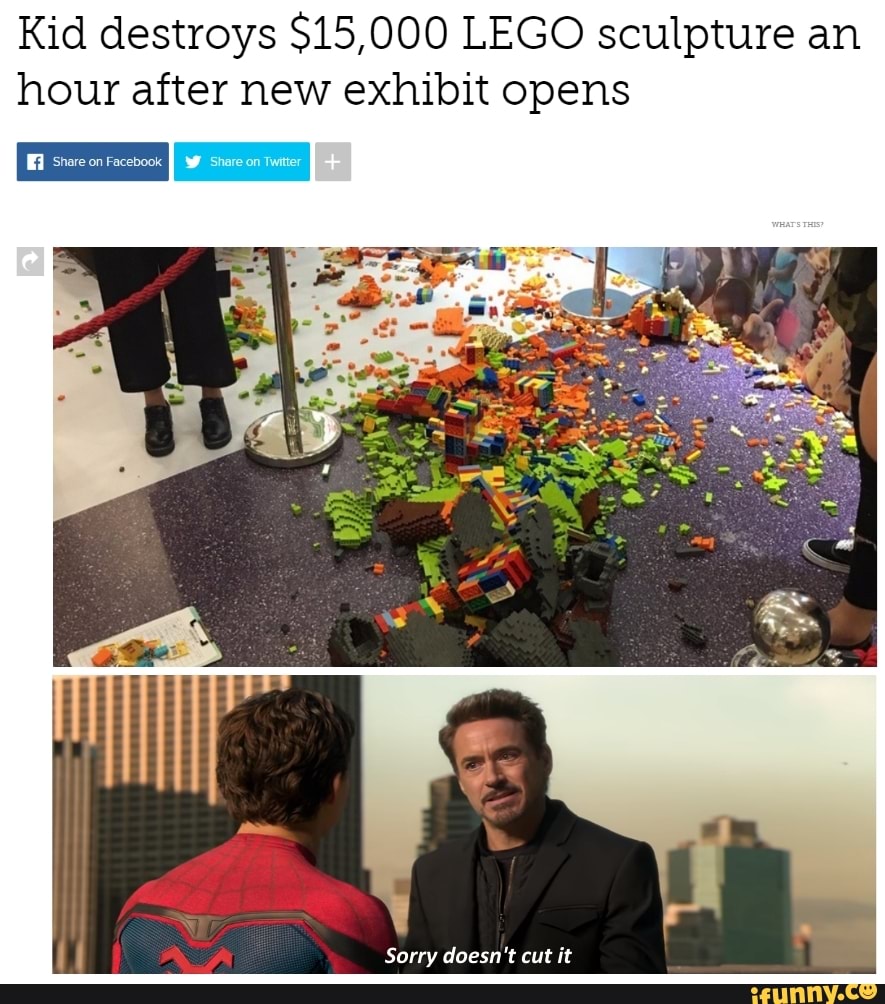 Kid destroys $15,000 LEGO sculpture an hour after new exhibit opens ll ...