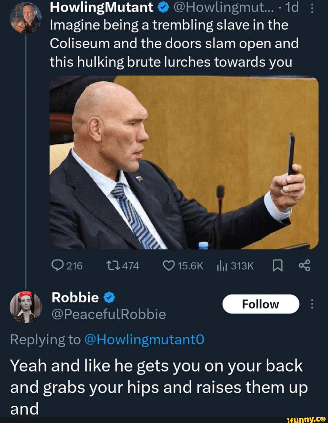 HowlingMutant @ @Howlingmut...- Imagine being a trembling slave in the ...