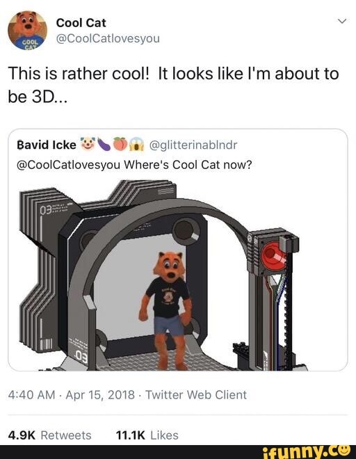 This is rather cool! It looks like I'm about to be 3D... - iFunny