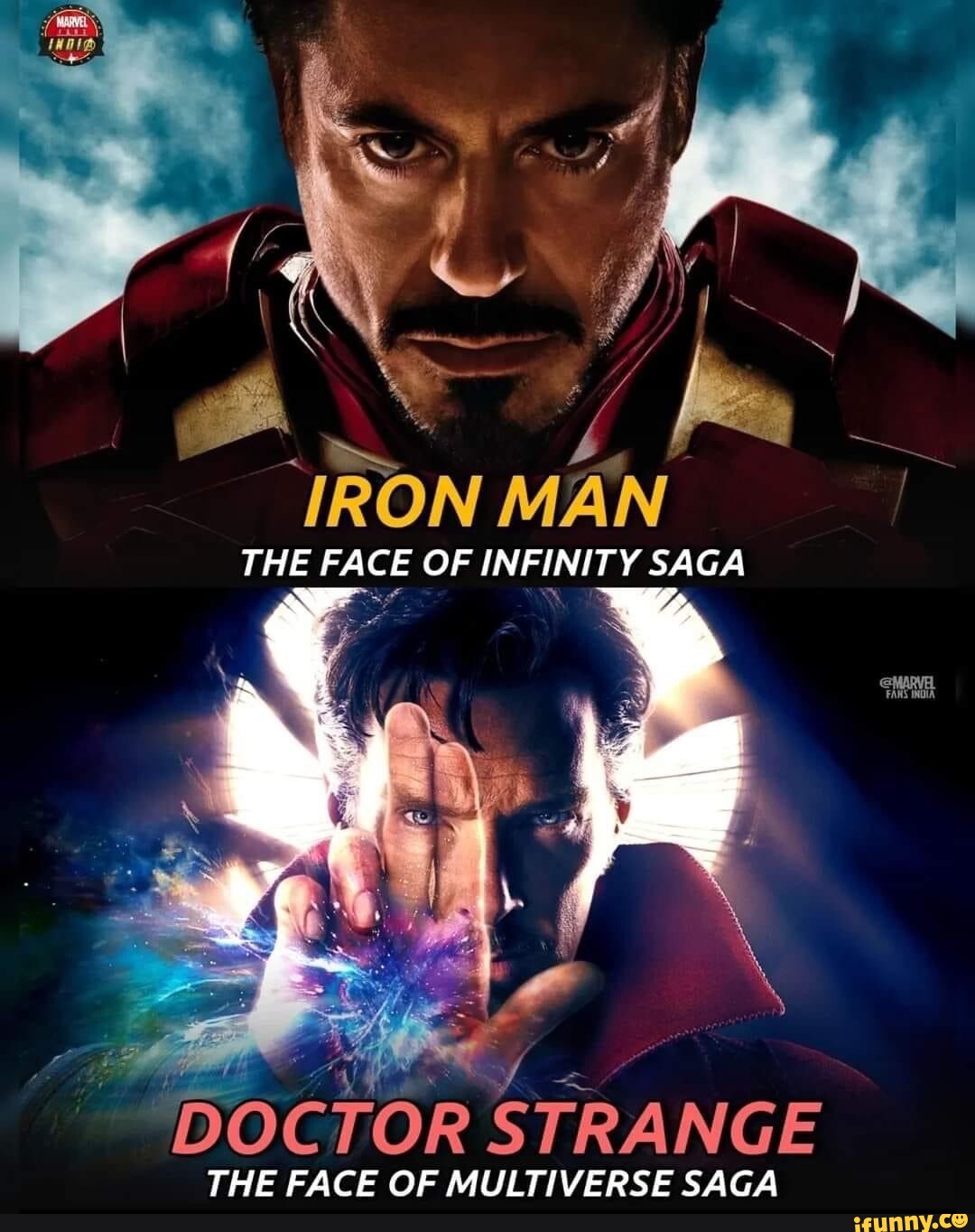 RON MAN THE FACE OF INFINITY SAGA MARVEL FANS DOCTOR STRANGE THE FACE ...
