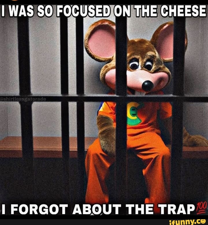 I WAS SO FOCUSED ON THE CHEESE I FORGOT ABOUT THE TRAP - iFunny