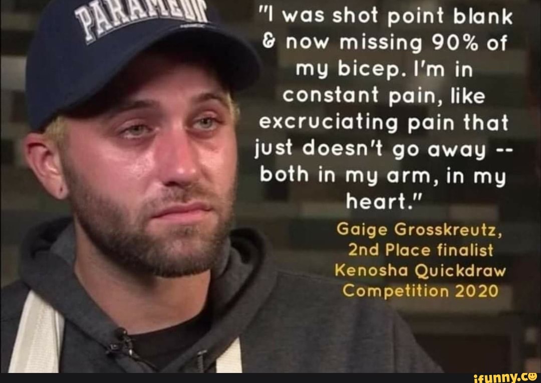 "I was shot point blank & now missing 90% of my bicep. I'm in constant ...