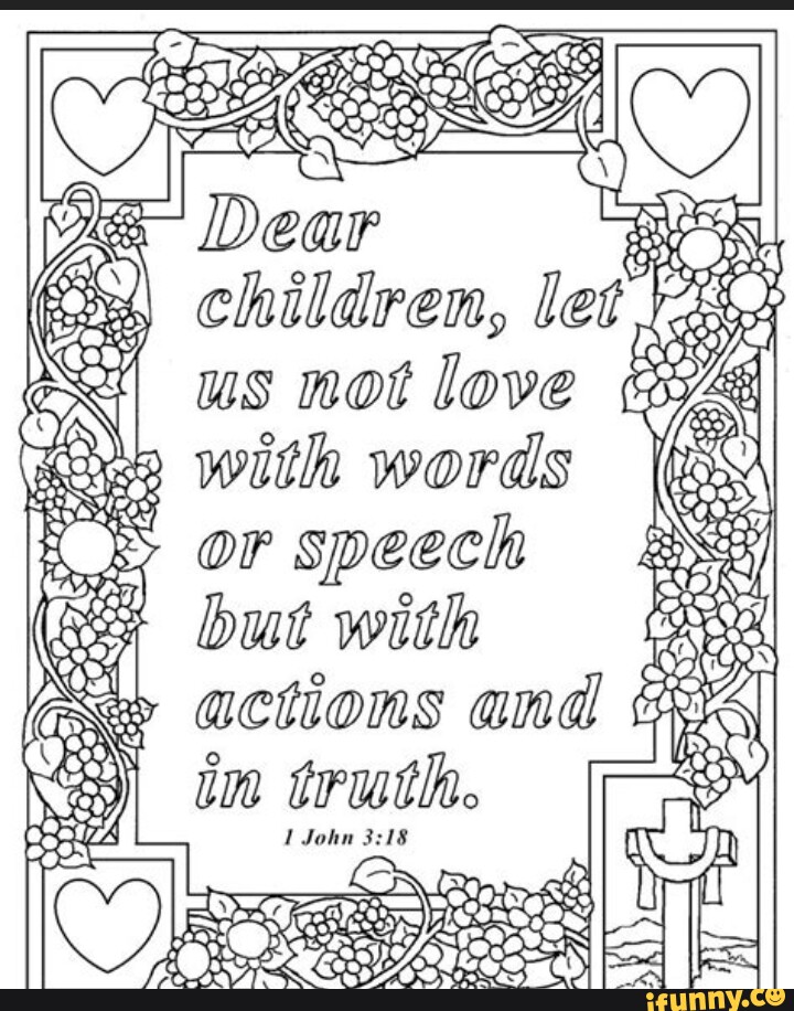 Children, let us not love with words or speech but with actions and in ...