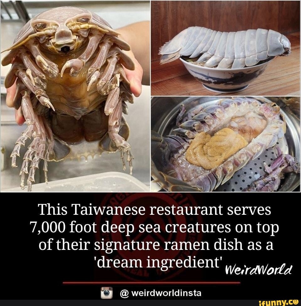 This Taiwanese restaurant serves 7,000 foot deep sea creatures on top ...
