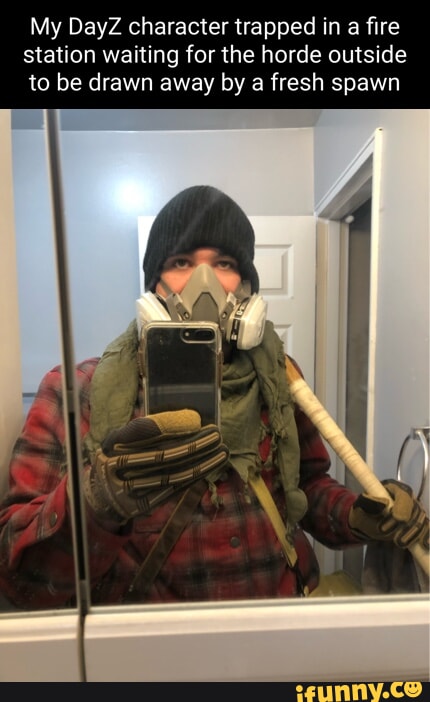 My DayZ character trapped in a fire station waiting for the horde ...