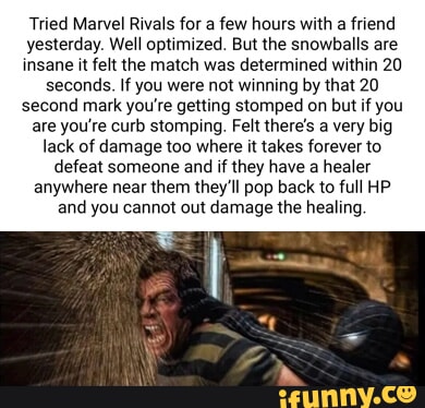 Tried Marvel Rivals for a few hours with a friend yesterday. Well ...